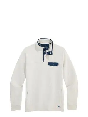 Vineyard Vines Navigator Relaxed Quarter Snap Sweatshirt Stone