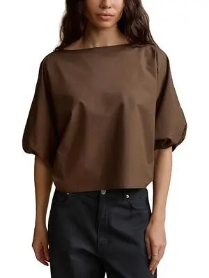 Jenni Kayne Float Cotton Dolman Sleeve Top - Bronze