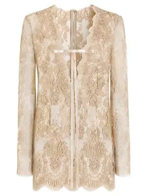 Dolce & Gabbana Lace Dress - Beige