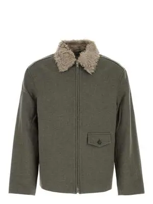 Our Legacy Our Legacy Men Dark Grey Wool Blend Jacket Gray