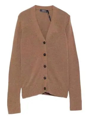 MAX MARA Logo-embroidered V-neck Cardigan