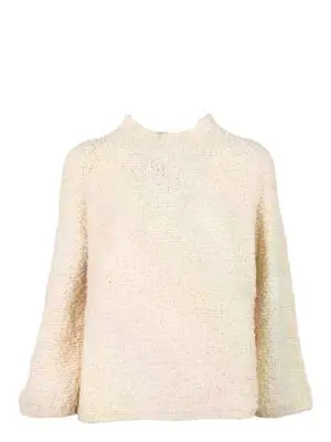 VICARIO CINQUE Bouclé-knit Raglan-sleeve Sweater - Neutrals
