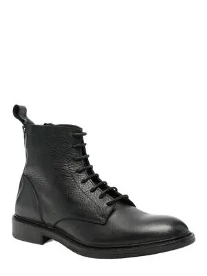 FRATELLI RENNELLA Lace-up Rear-zip Boots - Black