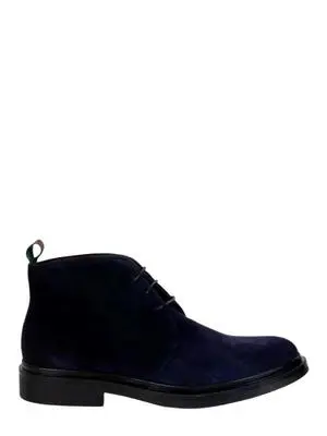 FRANCO FEDELE Lace-up Suede-finish Desert Boots - Blue