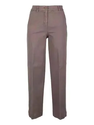 VIA MASINI 80 Straight-leg Trousers - Grey