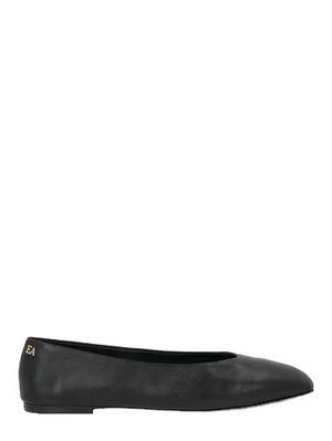 Emporio Armani Ballet Flats Size Leather - Black