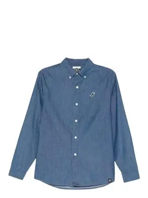 AGNES B. Chambray Shirt - Blue