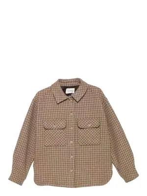 SOSUE Check-pattern Flap-pocket Jacket - Brown