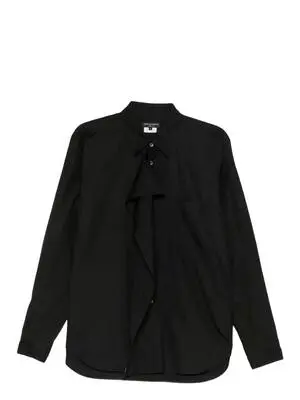 Comme Des Garçons Asymmetric-panel Shirt - Black