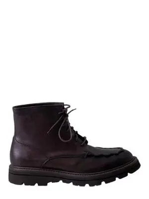 CALCE Lace-up Leather Boots