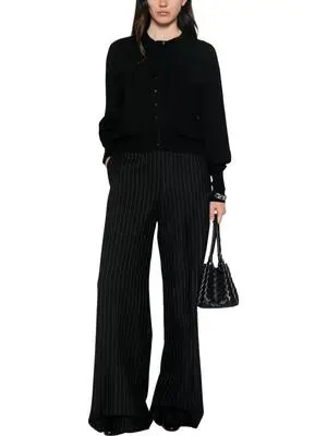 Liu Jo Button-fastening Wool Cardigan - Black