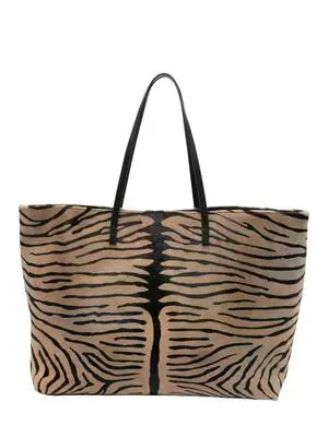 FENDI Medium Roll Kebir Tiger-print Tote Bag