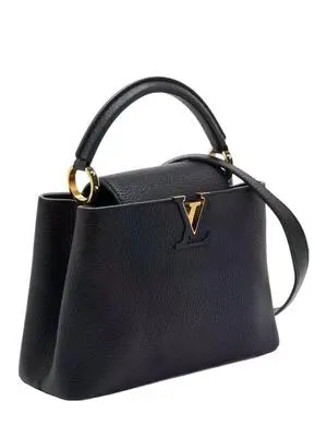 LOUIS VUITTON 2019 Bb Capucines Leather Tote Bag - Black