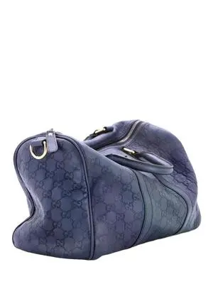 Gucci Joy Boston Bag Guccissima Leather Medium Handbag Blue