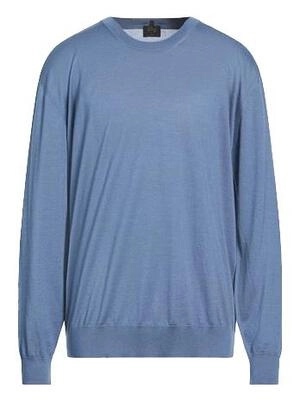 Brioni Sweater Midnight Size Cashmere, Silk - Blue