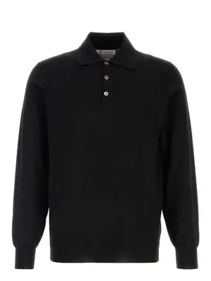 Brunello Cucinelli Cotton Polo Shirt - Black