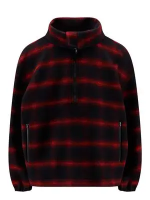 Balenciaga Slipon Madras Wool Jacket Red