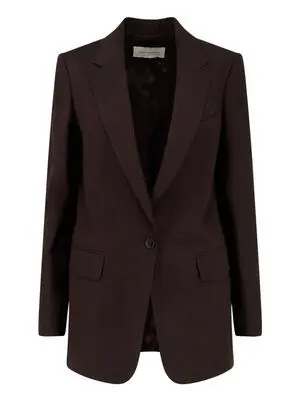 DRIES VAN NOTEN Voles Striped Viscose Blazer