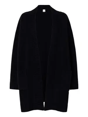 ALLUDE Wool And Cashmere-blend Cardigan - Black