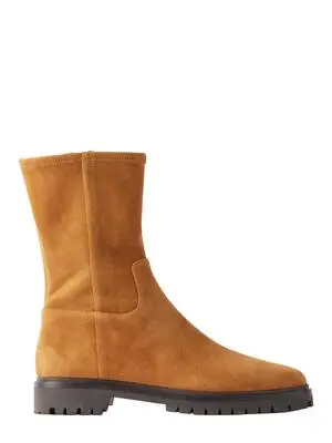 LOEFFLER RANDALL Danny Suede Ankle Boots - Camel