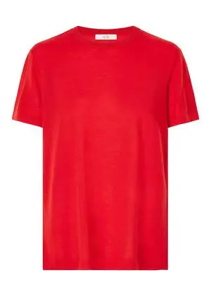 Co Knitted Cashmere T-shirt - Red