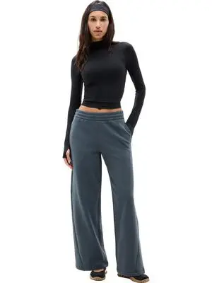 Athleta Forever Fleece Classic Wide Leg - Nightfall