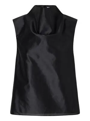 ALMADA Kiera Organza Top - Black