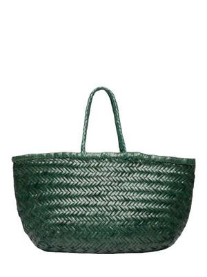 Dragon Diffusion Rattan Basket Handbag - Green