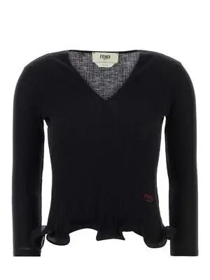 Fendi Wool Top - Black