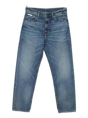 Calvin Klein Faded Straight-leg Jeans - Lefla