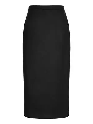 Max Mara Sable-look Camel Pencil Skirt - Black