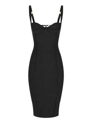 Elisabetta Franchi Sleeveless Bodycon Dress - Black