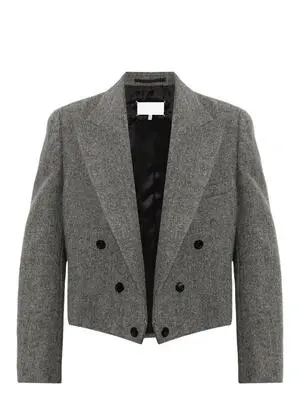 MAISON MARGIELA Maison Margiela Herringbone Double-Breasted Blazer