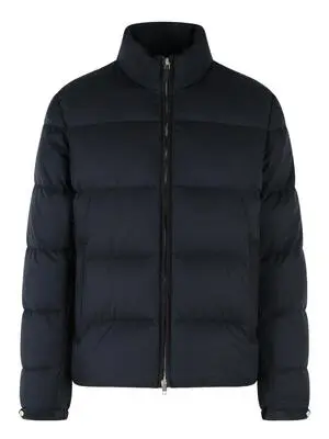 Zegna Quilted Down Jacket - Blue
