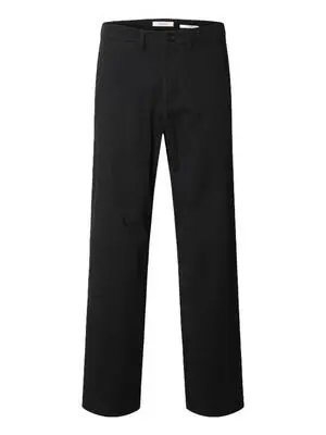 SELECTED Casual Trousers With Belt Loops - Black