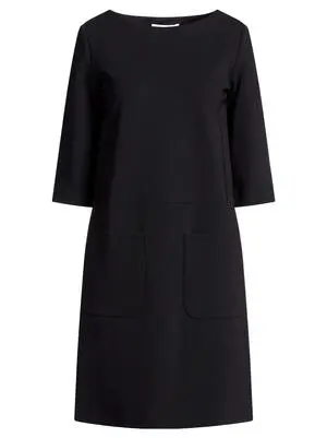 Max Mara Solid-colored Stretch Dress - Blue