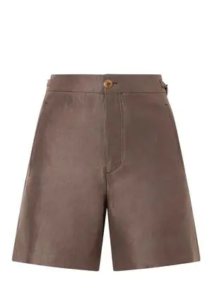GOD'S TRUE CASHMERE Cropped Linen Shorts