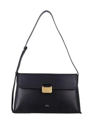 A.p.c. Simone Leather Shoulder Bag - Black