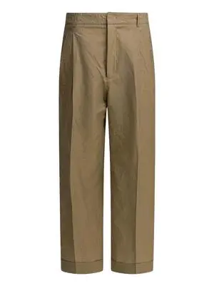 Soeur Pleated Wide-leg Trousers - Beige