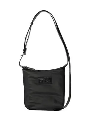MAISON MARGIELA Logo-patch Crossbody Bag - Black