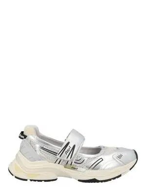 Ash Touch-strap Mesh-panel Slip-ons Silver