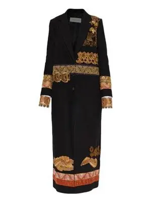 Dries Van Noten Long-sleeved Coat - Black
