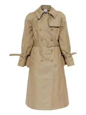 Vetements Long-sleeved Coat - Beige