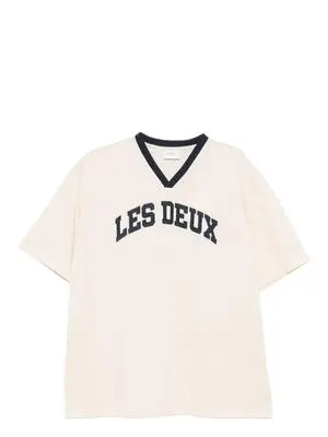 LES DEUX Mesh T-shirt - Beige