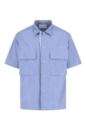 Sacai Short Sleeve Shirt - Light Blue