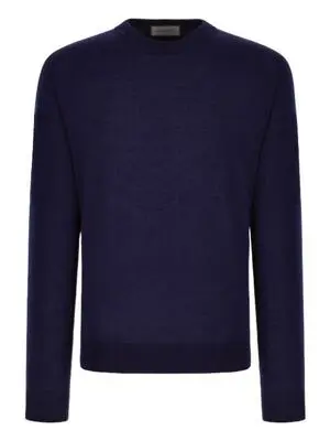 Canali Crew-neck Sweater - Blue