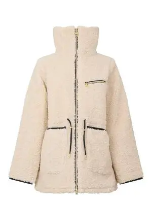 Barbour Cream Teddy Fleece Coat - No