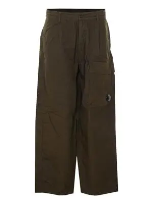 C.P. COMPANY Wide-leg Cargo Pants - Green