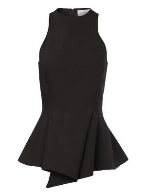 Magda Butrym Peplum Wool Top Black