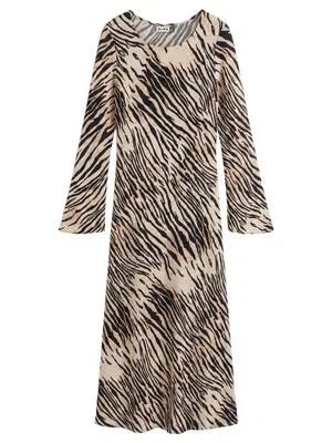 Rixo Long Sleeve Midi Dress - No